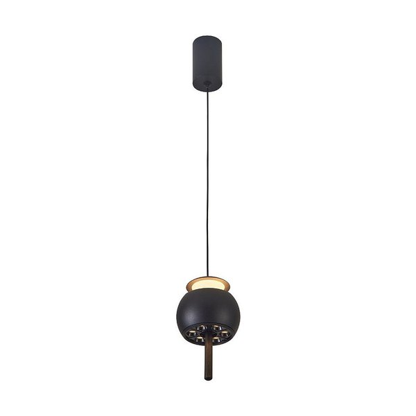 Pendente LED Oliwa 5+5W Preto 3000K Nordecor – Luxo Moderno